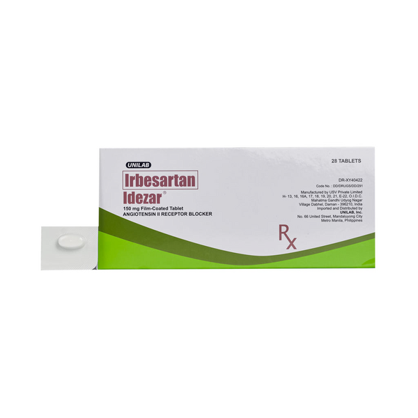 IDEZAR Irbesartan 150mg Film-Coated Tablet 28's price in the ...